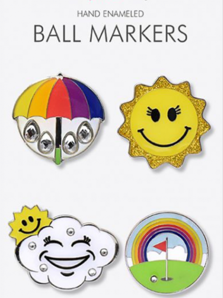 Weather Forecast 4 Pack Ball Marker Set - Women's Golf Clothing ...